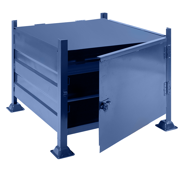 Lockable Solid Side Bin | Handling Equipment