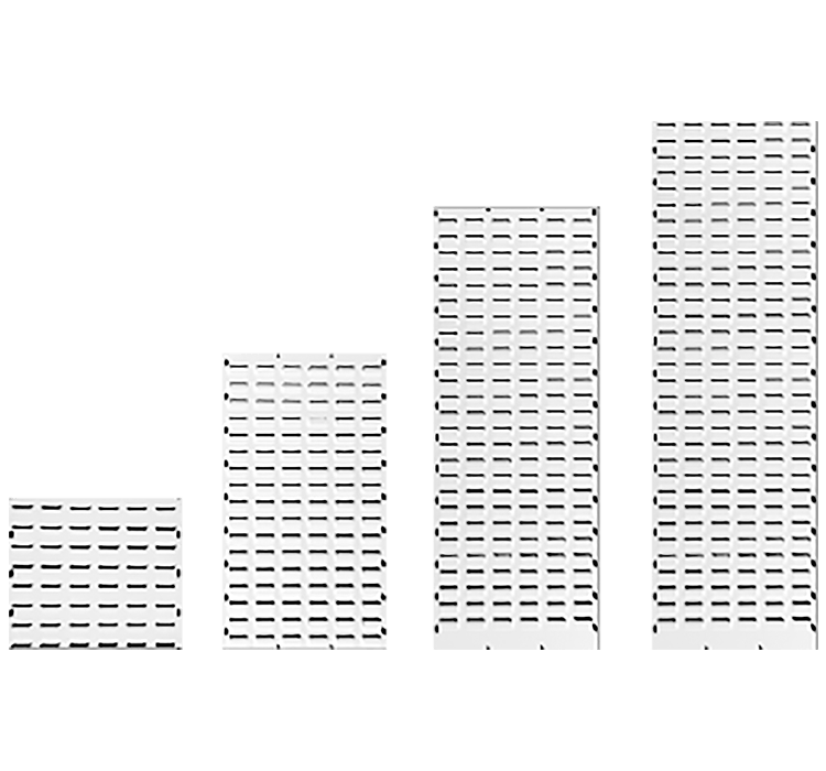 White Louvre Panels | Linbin® Storage Bins & Kits