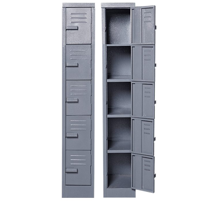 Solid Steel Locker Five Tier | Factory & Warehouse